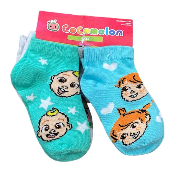 CoComelon | Accessories | Cocomelon 6 Pack Lowcut Socks Sizes 2t4t ...